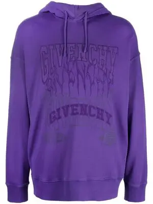 Givenchy Logo-embroidered Cotton Hoodie