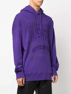 Givenchy Logo-embroidered Cotton Hoodie