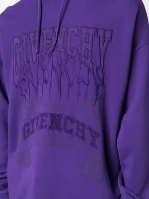 Givenchy Logo-embroidered Cotton Hoodie