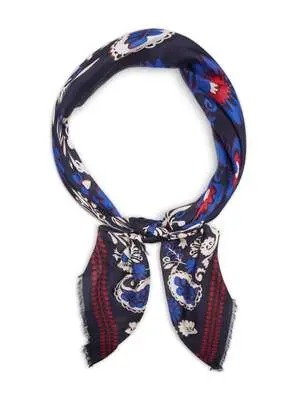 La DoubleJ Forest Bandana-print Scarf