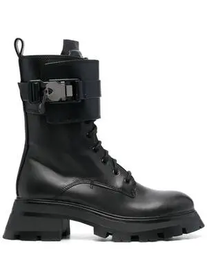 Dkny 55mm Buckle-detail Combat Boots