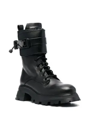 Dkny 55mm Buckle-detail Combat Boots