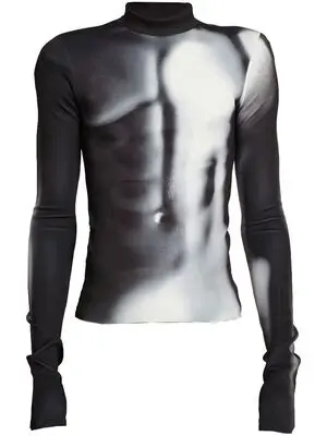 Balmain Body-print Long-sleeve T-shirt