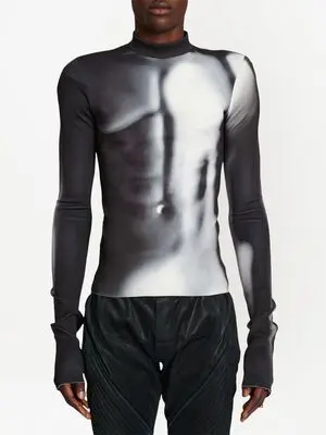 Balmain Body-print Long-sleeve T-shirt