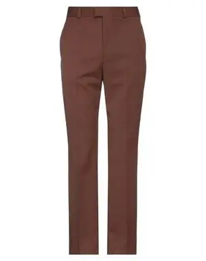 Valentino Garavani Straight Leg Virgin Wool Pants - Brown