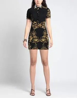 Versace Mini T-shirt Dress - Black