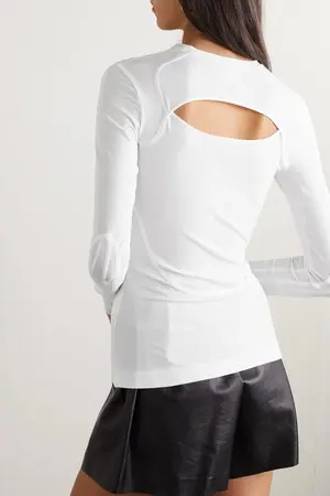 Givenchy Cutout Stretch-jersey Top