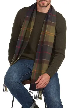 Barbour Tartan Cashmere Scarf - Classic
