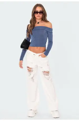 EDIKTED Athena Off-the-shoulder Top