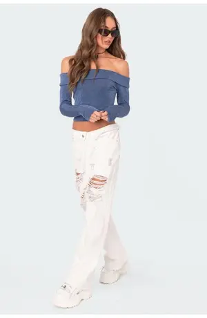 EDIKTED Athena Off-the-shoulder Top