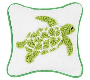 VALERIE PARR HILL 8' X 8' Green Turtle Pillow Valerie - One-color