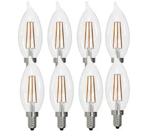 BULBRITE 4.5w Warm White Ca10 Led Chandelier Li Ht Bulbs 8pk - One-color