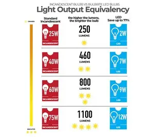 BULBRITE 8.5w Cool White St18 Led Light Bulbs 4 K