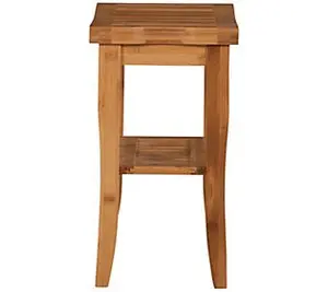LINON Home Baxter Solid Bamboo Versatile Stool