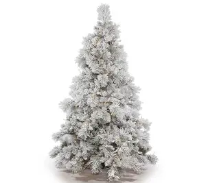 VICKERMAN 4.5' X 46' Flocked Alberta Tree By - One-color