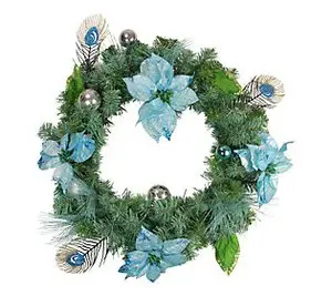 NORTHLIGHT Blue Accent Wreath - One-color