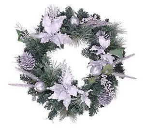 NORTHLIGHT Silver Sparkle Wreath - One-color