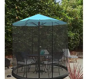 PURE GARDEN Patio Umbrella Mosquito Net For 9 Umbrellas