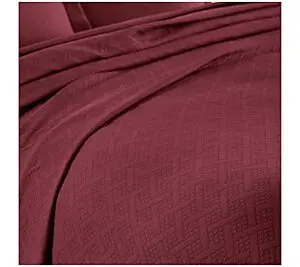 SUPERIOR Matelasse Cotton Basketweave Bedspread Set, Full