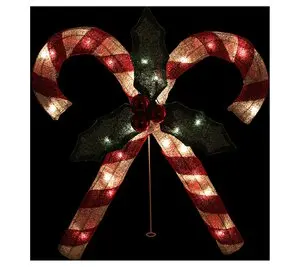 NORTHLIGHT 26' Red/white Candy Cane Lighted Out Oor Decor