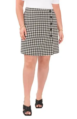 Vince Camuto Houndstooth Miniskirt