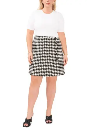 Vince Camuto Houndstooth Miniskirt