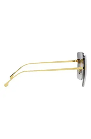 Fendi First Rimless Sunglasses - Shiny Endura Gold Metal