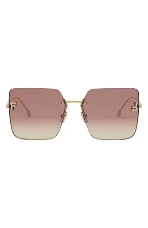 Fendi First Rimless Sunglasses - Shiny Endura Gold/gradient