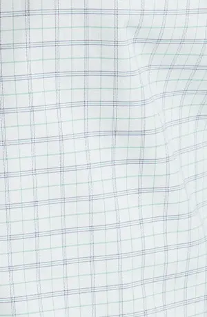 DUCHAMP Tailored Fit Plaid Dress Shirt