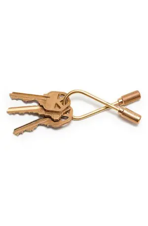 CRAIGHILL Closed Helix Key Ring Brass