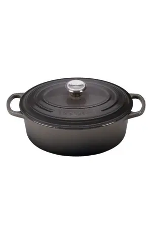 LE CREUSET Signature 2.75-quart Oval Enamel Cast Iron Dutch Oven Oyster