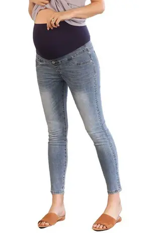 ANGEL MATERNITY Crop Skinny Jeans