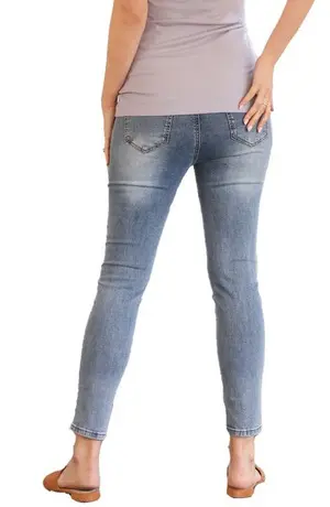 ANGEL MATERNITY Crop Skinny Jeans