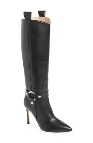 BEAUTIISOLES Phoebe Knee High Boot - Black Soft Leather