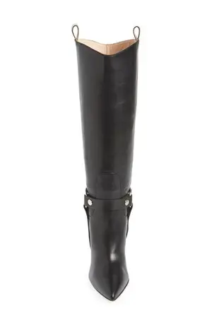 BEAUTIISOLES Phoebe Knee High Boot - Black Soft Leather