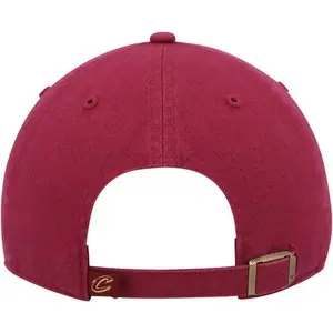 '47 Wine Cleveland Cavaliers Team Logo Clean Up Adjustable Hat