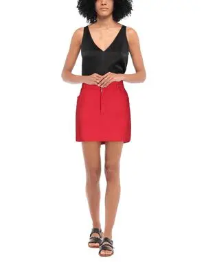 Dsquared2 Flared Denim Skirt - Red
