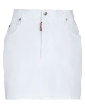 Dsquared2 DSQUARED2 Flared Denim Skirt White