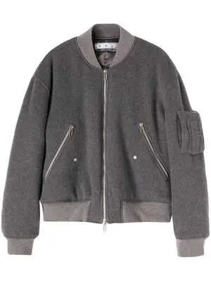 Off-White Embroidered-slogan Bomber Jacket