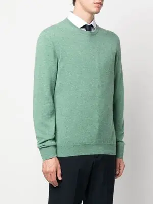 Fedeli Fine Knit Cashmere Jumper - Green