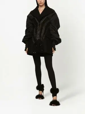 Dolce & Gabbana Lace-up Bomber Jacket
