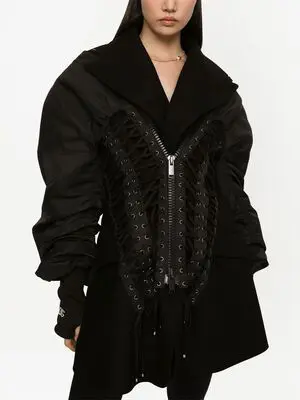 Dolce & Gabbana Lace-up Bomber Jacket