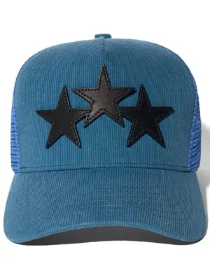 Amiri Three Star Trucker Hat - Blue