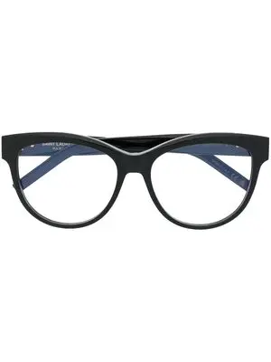 Saint Laurent Round-frame Glasses - Black