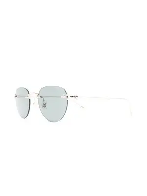 Montblanc Rimless Round Sunglasses - Gold