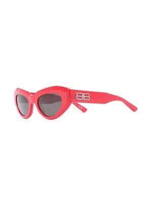 Balenciaga Logo-plaque Cat-eye Sunglasses
