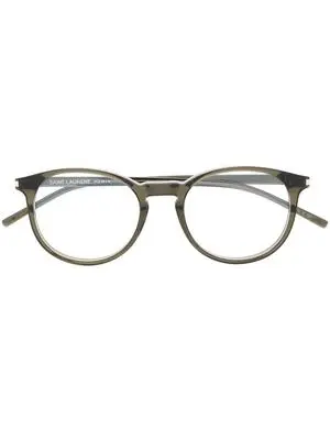 Saint Laurent Round-frame Glasses - Brown