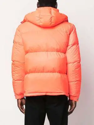 WHITESPACE Logo-patch Padded Jacket - Orange