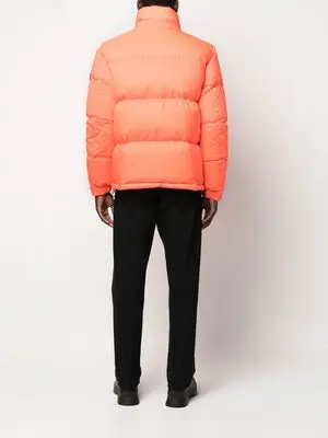 WHITESPACE Logo-patch Padded Jacket - Orange