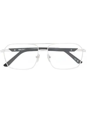 Balenciaga Pilot-frame Glasses - Silver